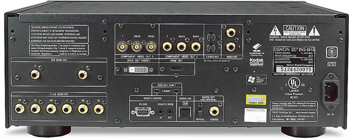 Denon DVD-5910CI DVD Player Review | Audioholics