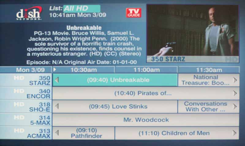 DISH Network ViP 722 Menu, Guide, and Navigation | Audioholics