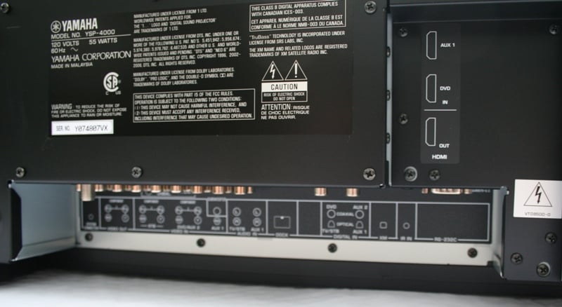 Yamaha YSP-4000 Digital Sound Projector Review | Audioholics