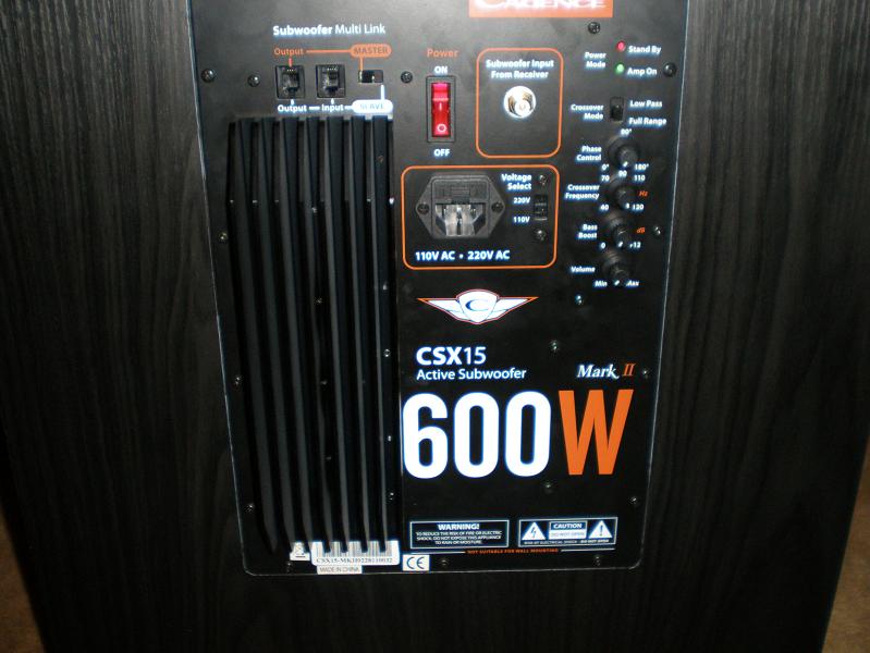 Cadence CSX15 Mark II Subwoofer Review