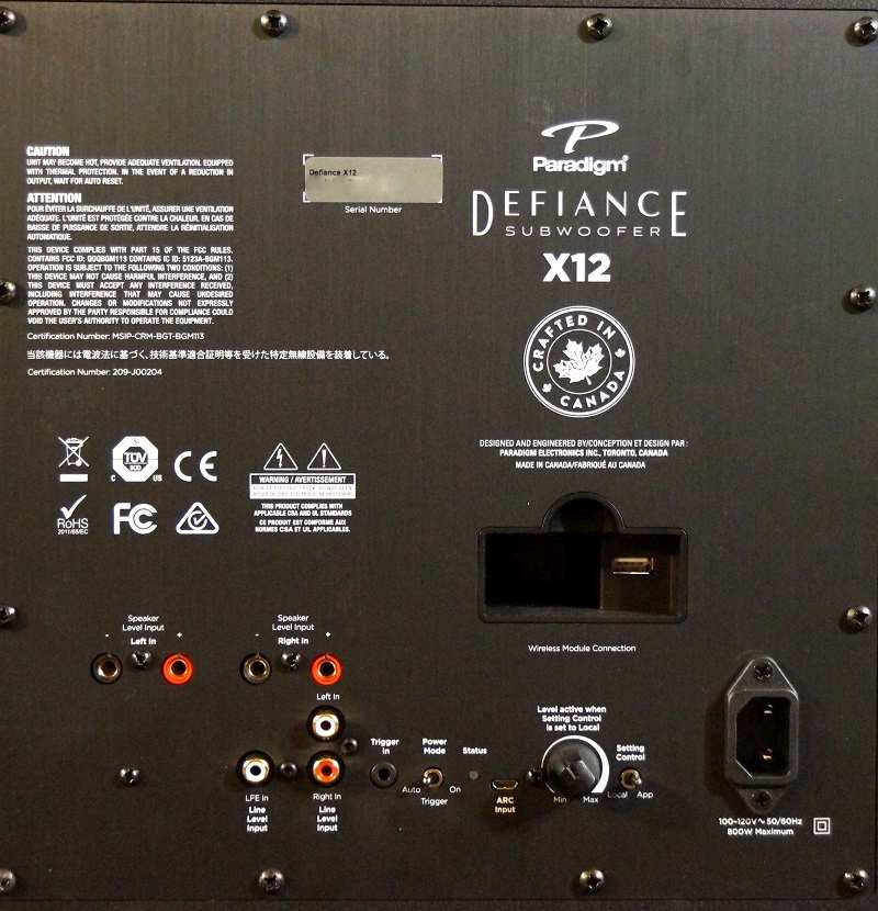 Paradigm Defiance X12 and V12 Subwoofers Review | Audioholics