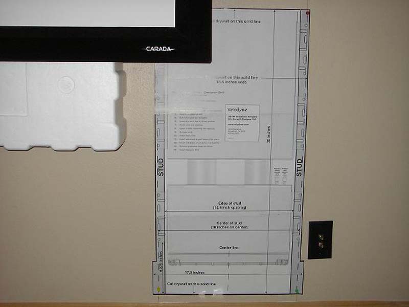 Velodyne SC-IW In-Wall Subwoofer System Review | Audioholics