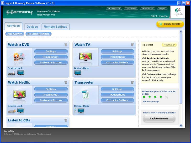 Logitech Harmony One Remote Control Review | Audioholics